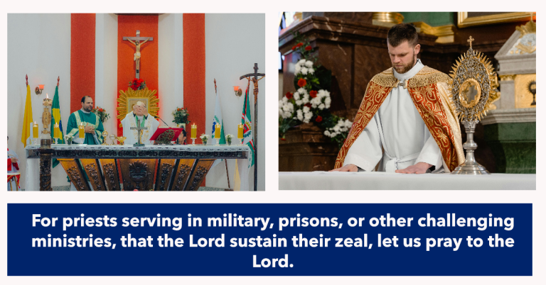 Prayers of the faithful for Priests - 7 options - Prayers of the Faithful
