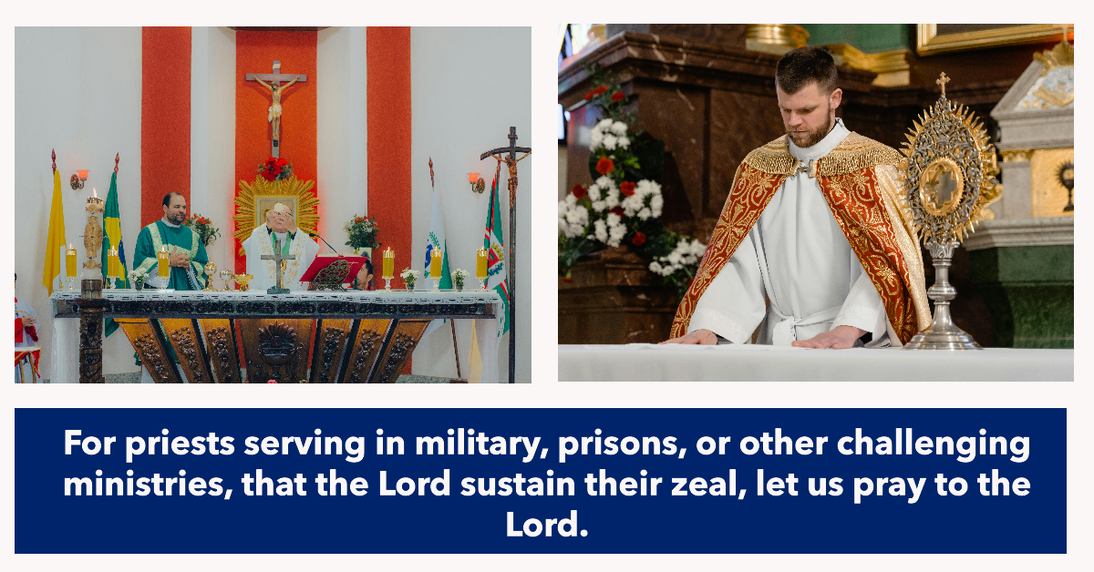 Prayers of the faithful for Priests - 7 options - Prayers of the Faithful