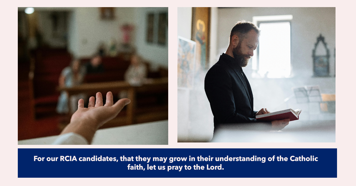 Prayers of the faithful for RCIA Candidates - #8 options - Prayers of ...